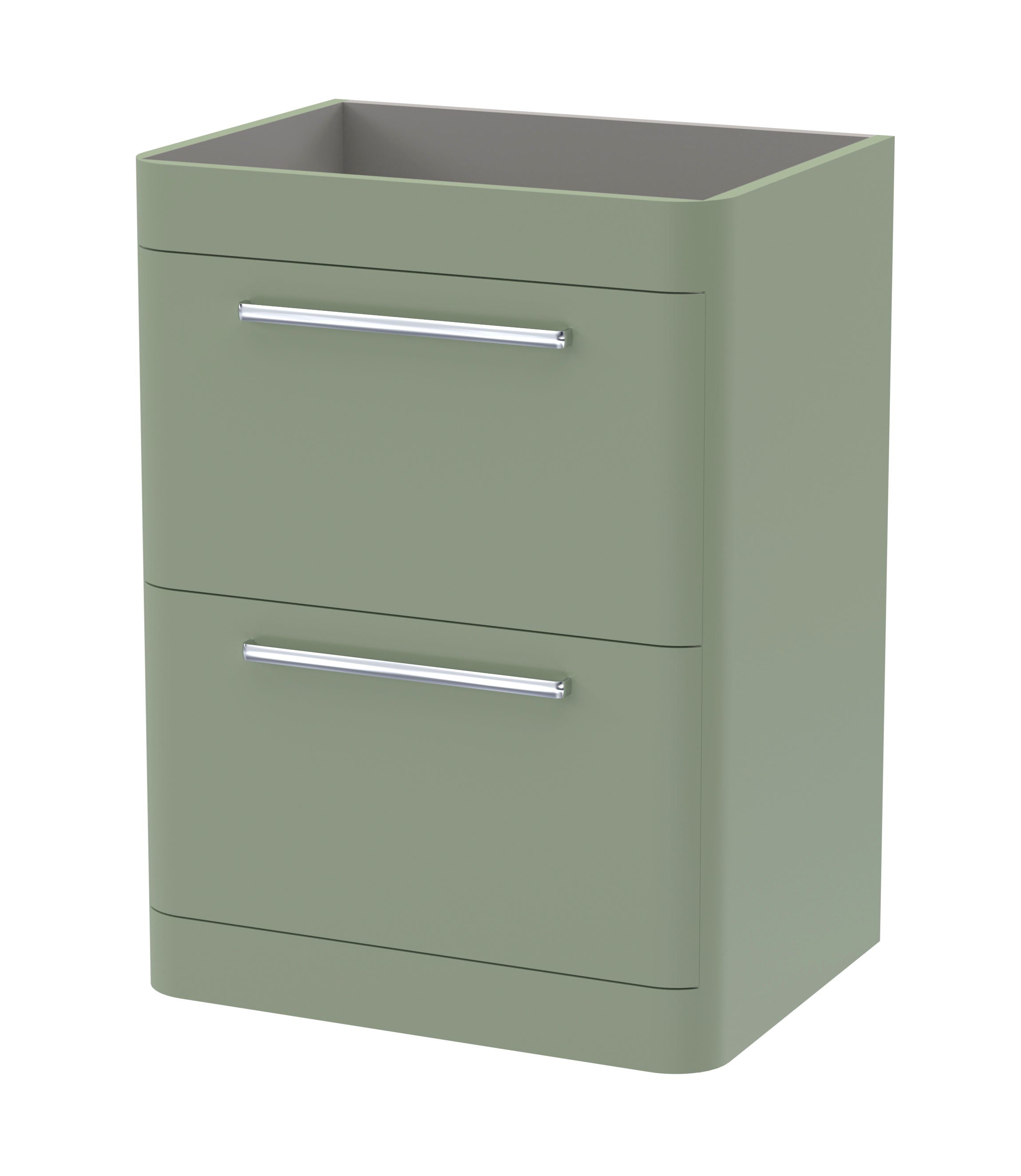 HR Solar Floor Standing 2 Drawer Vanity Cabinet 600mm – Mersey ...