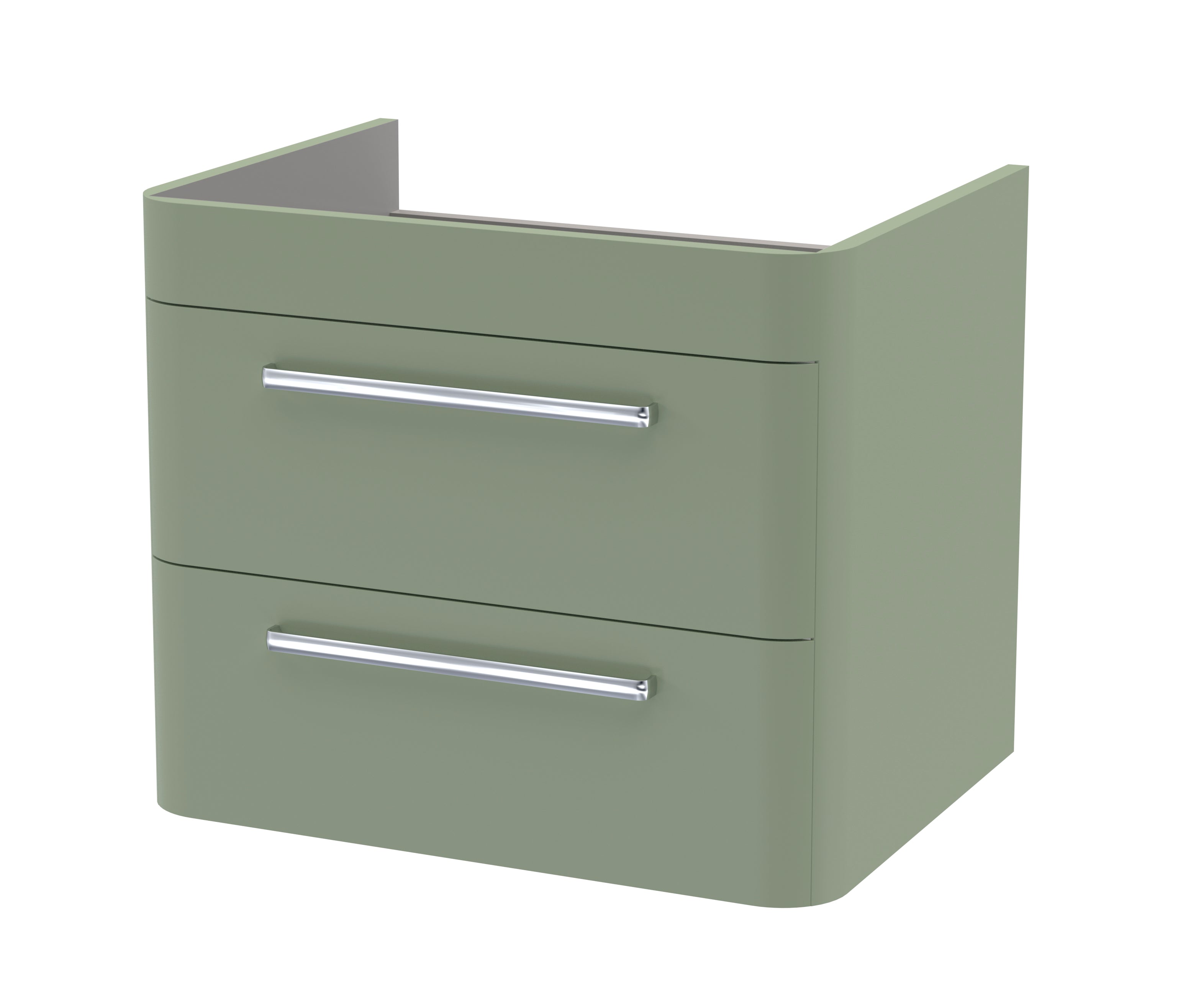 HR Solar Wall Hung 2 Drawer Vanity Cabinet 600mm – Mersey Bathrooms Ltd