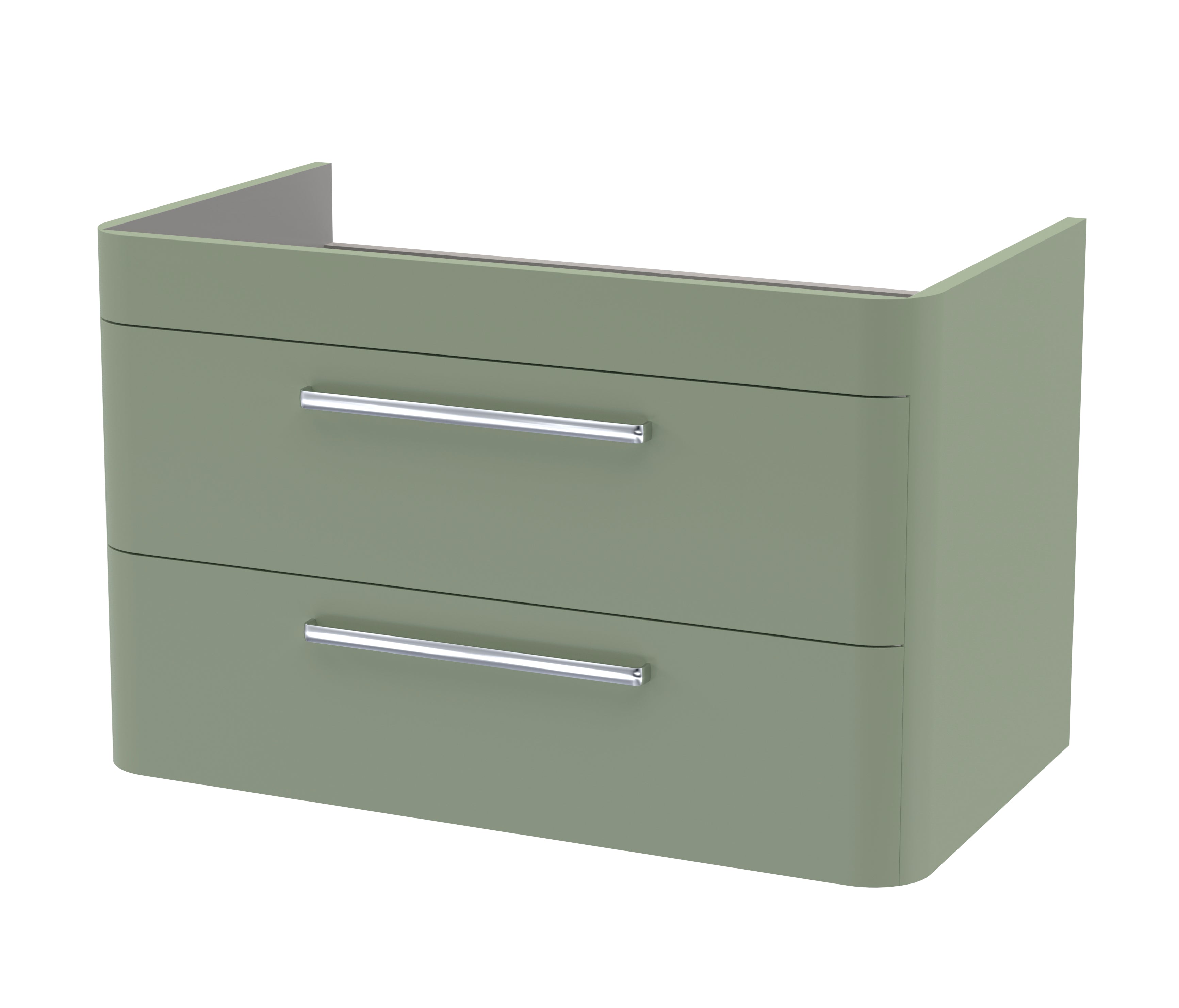 HR Solar Wall Hung 2 Drawer Vanity Cabinet 800mm – Mersey Bathrooms Ltd