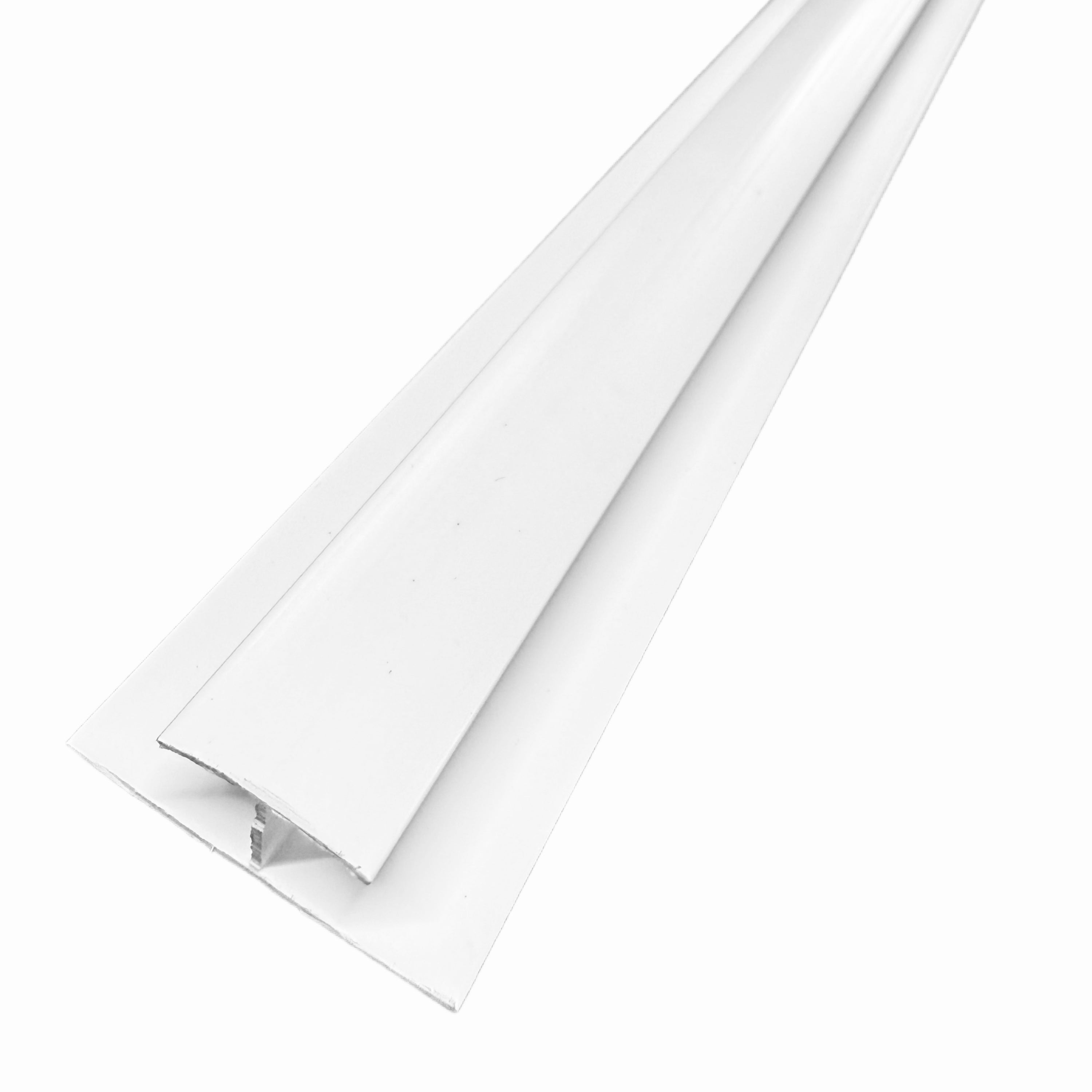 White PVC H-Shape Joining Trim for 8mm Wall Panels – 2950mm Length ...