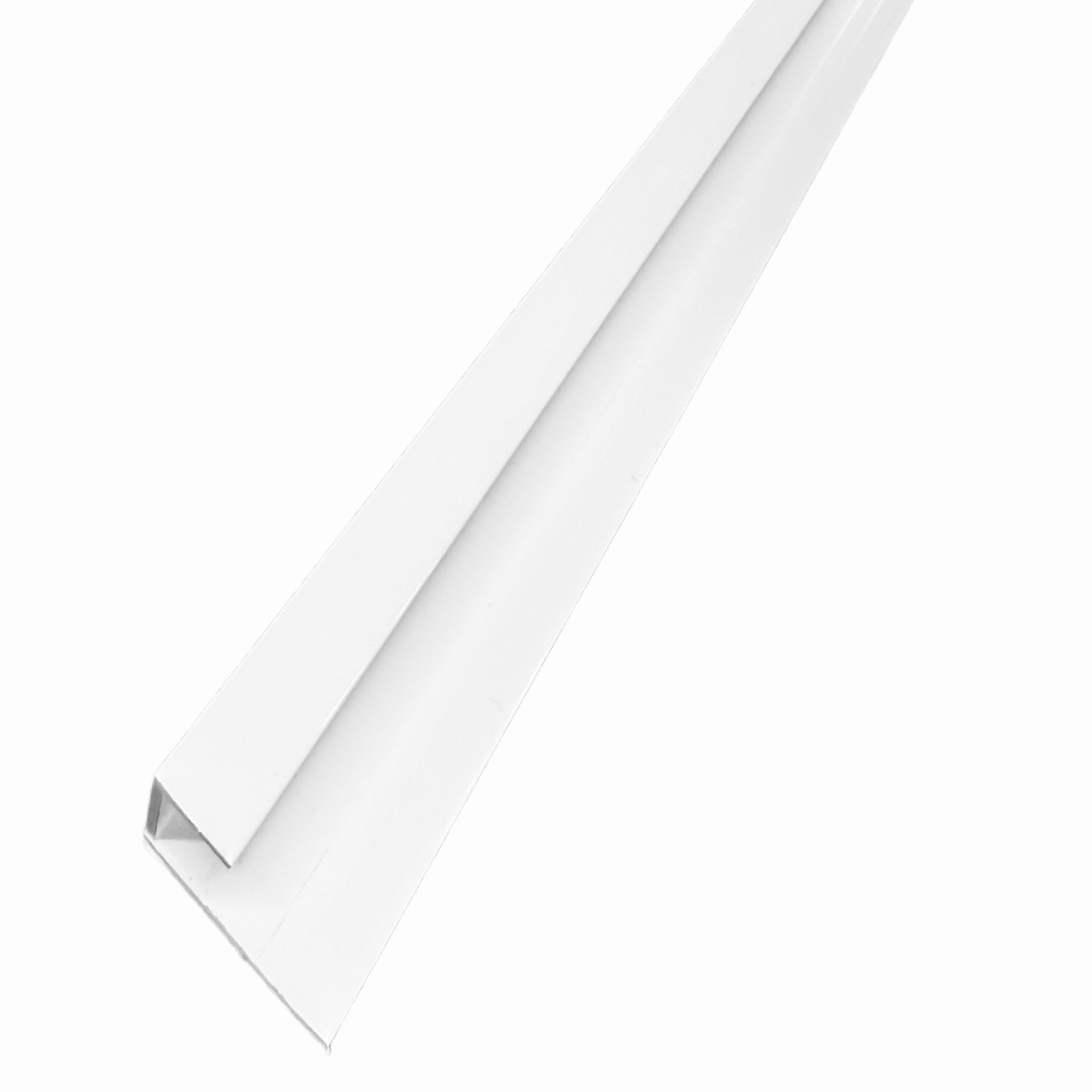 White PVC End Cap Trim for 10mm Wall Panels – 2.4m Length – Mersey ...