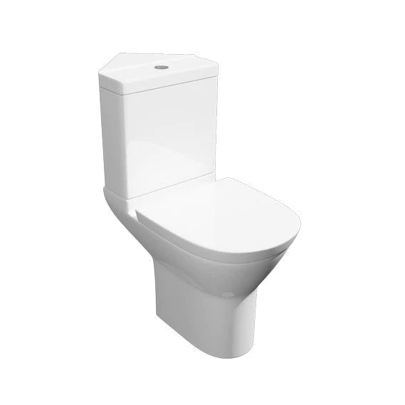 Project Round Close Coupled Round Toilet With Corner Cistern And Soft ...