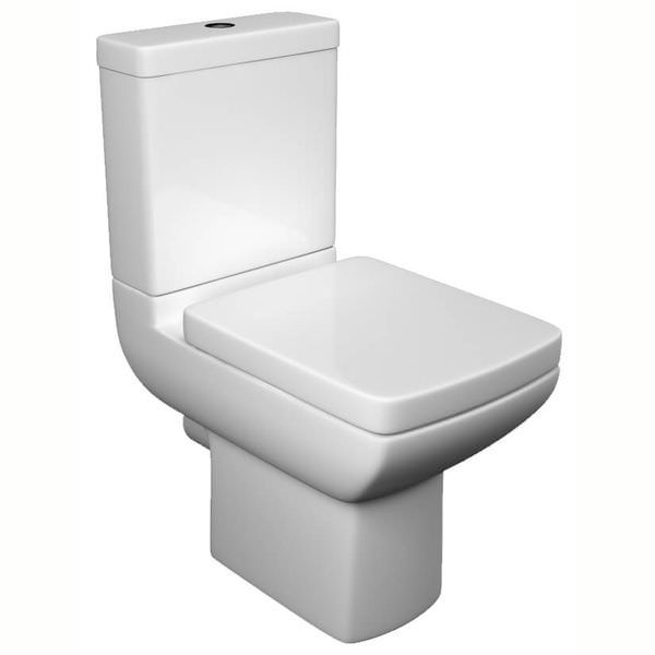 Kartell K-Vit Pure White Close Coupled WC Pan With Cistern And Soft Cl ...