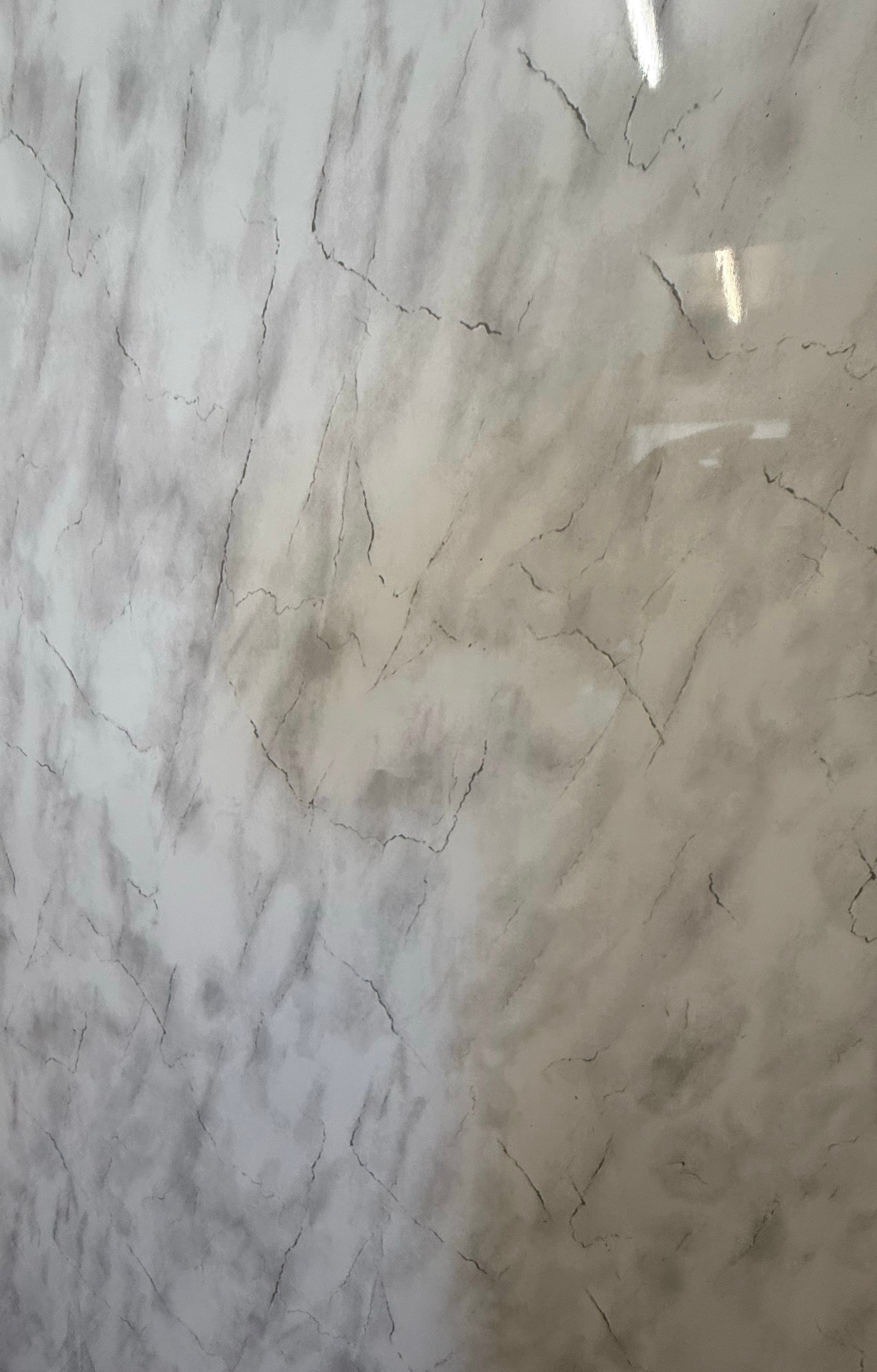 Light Grey Marble Gloss PVC Panel – 2400 x 1000 x 10mm – Mersey ...