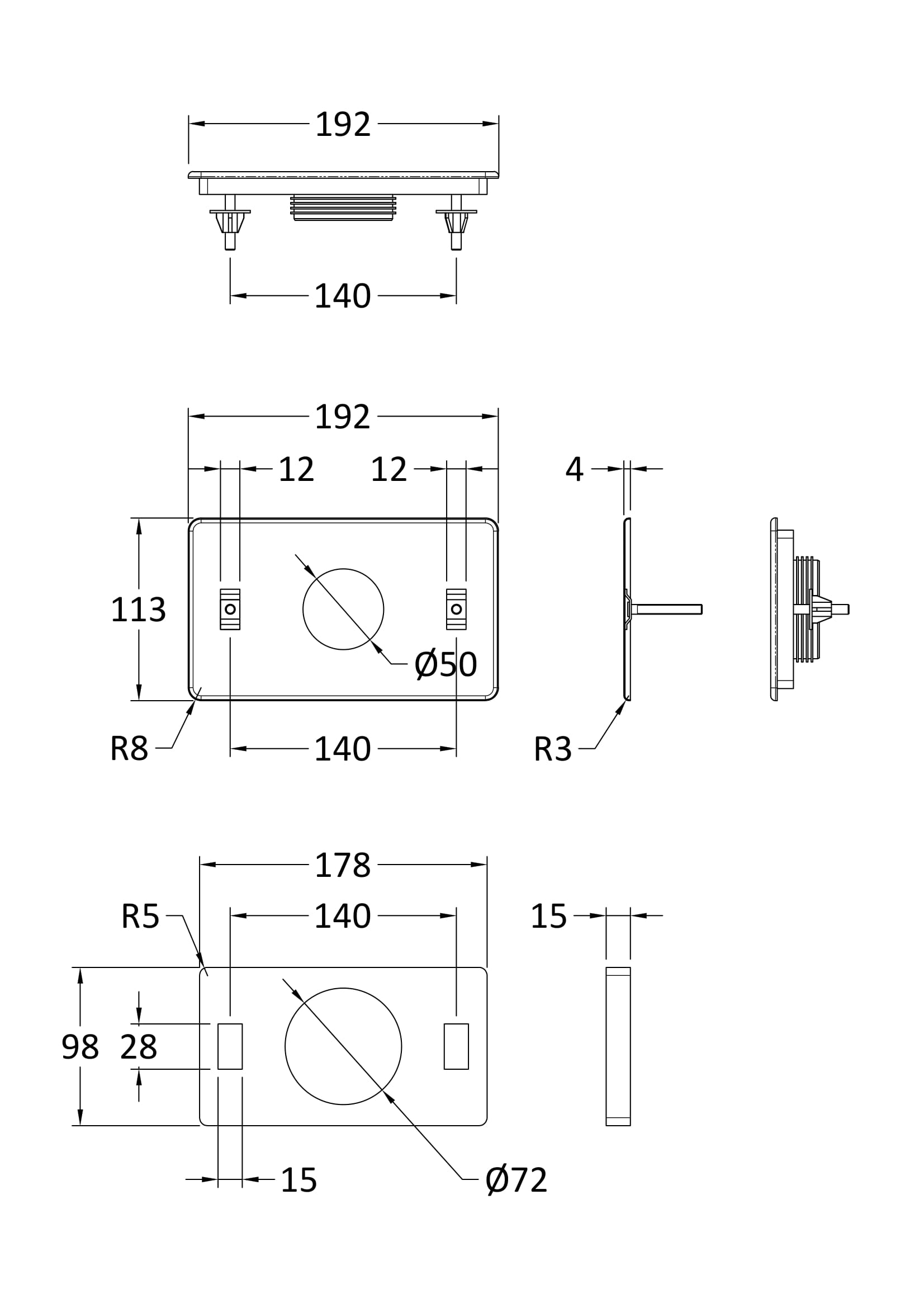 HR Richmond Comfort Height Mid Level Pan, Cistern and Flush Pipe Kit ...