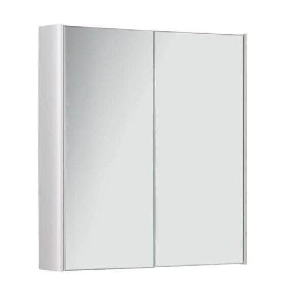 Kartell Options White Double Door Mirrored Bathroom Cabinet – Mersey ...
