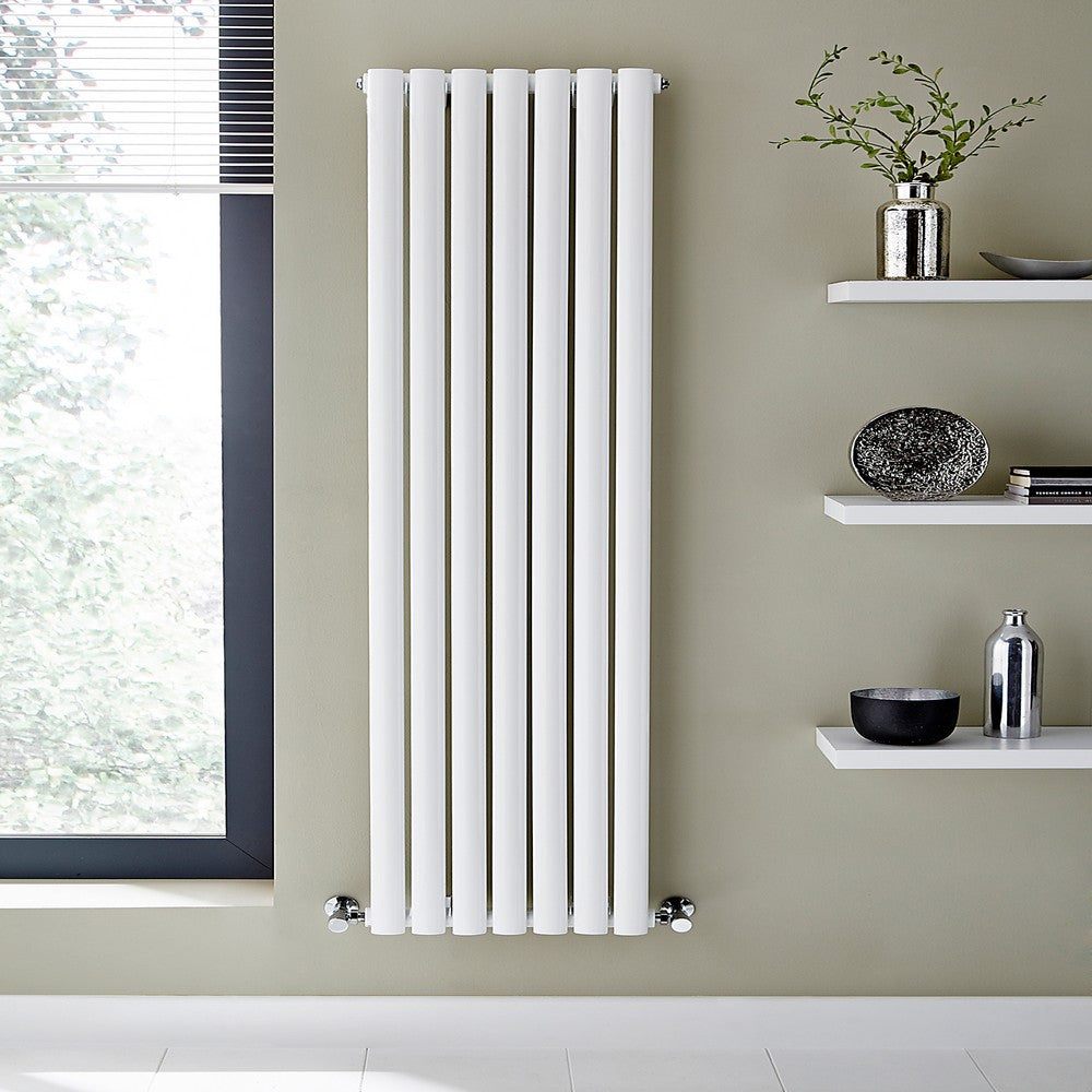 Kartell Aspen White Vertical Single Designer Radiator – Mersey ...