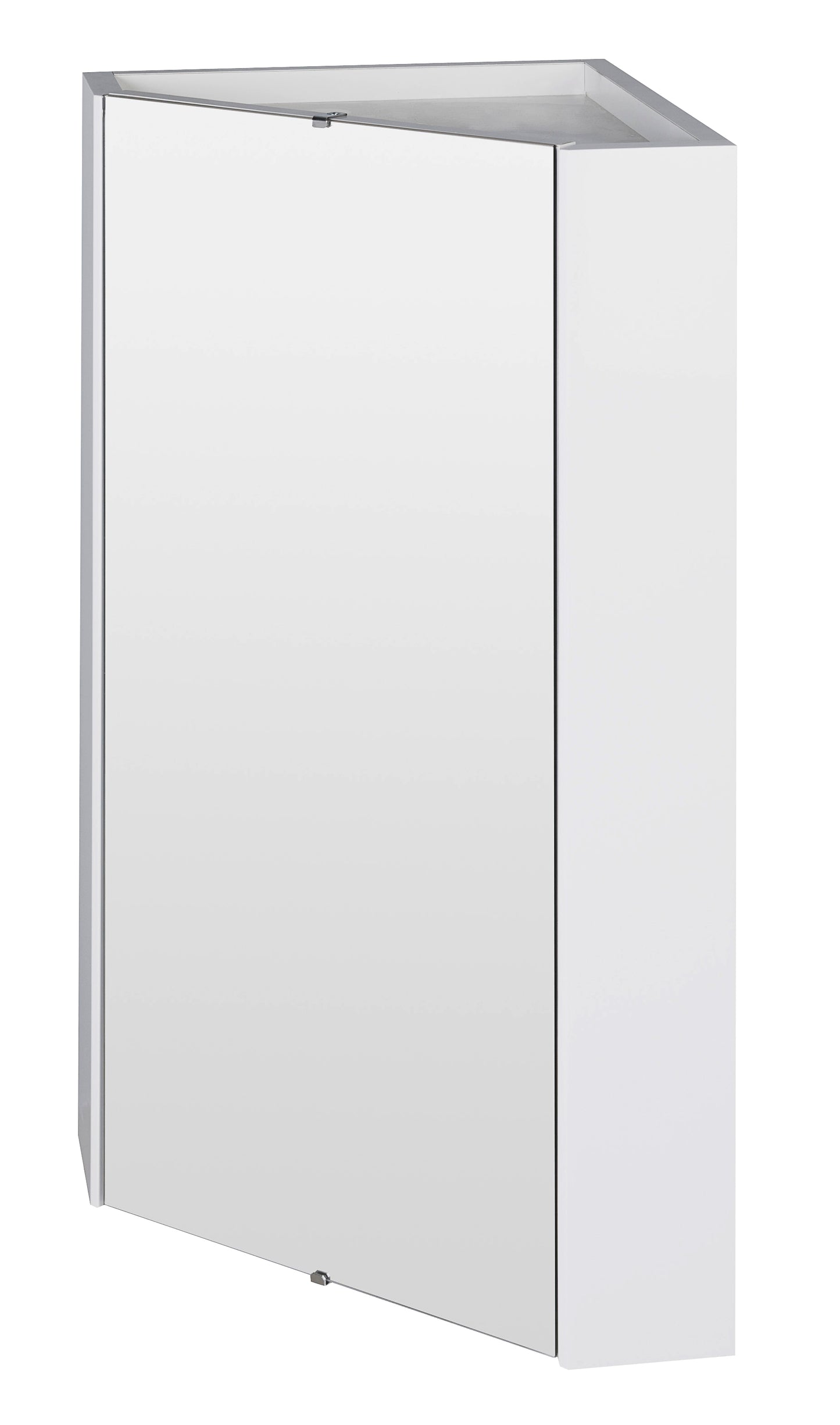 Mayford Wall Hung Corner Single Door Mirror Cabinet – Mersey Bathrooms Ltd