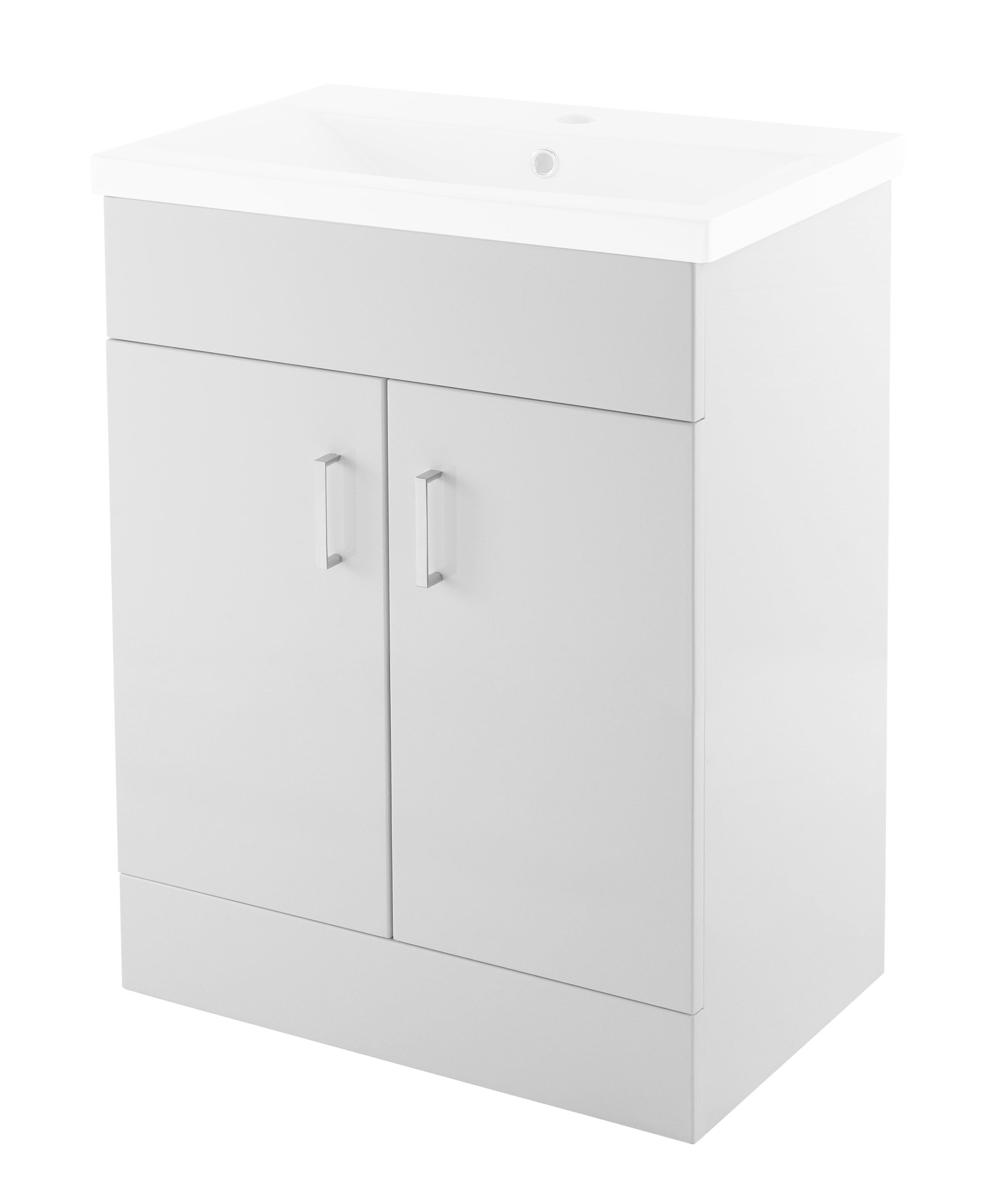 Eden Floor Standing 2 Door Vanity Cabinet 600mm – Mersey Bathrooms Ltd