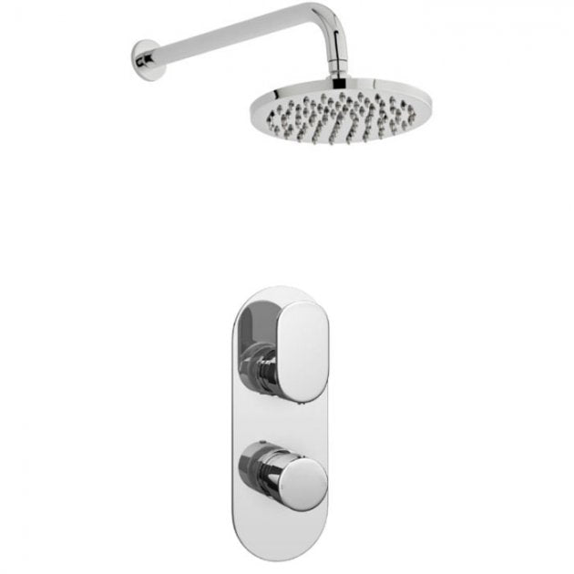 Prestige Logik Option 2 Thermostatic Concealed Shower Valve with Fixed ...