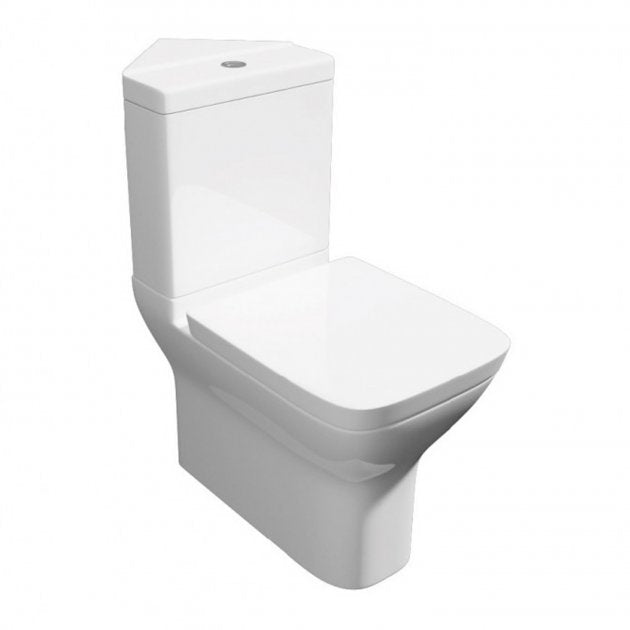 Project Square Close Coupled Toilet With Corner Cistern And Soft Close ...