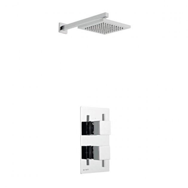 Prestige Pure Option 2 Thermostatic Concealed Shower Valve with Fixed ...