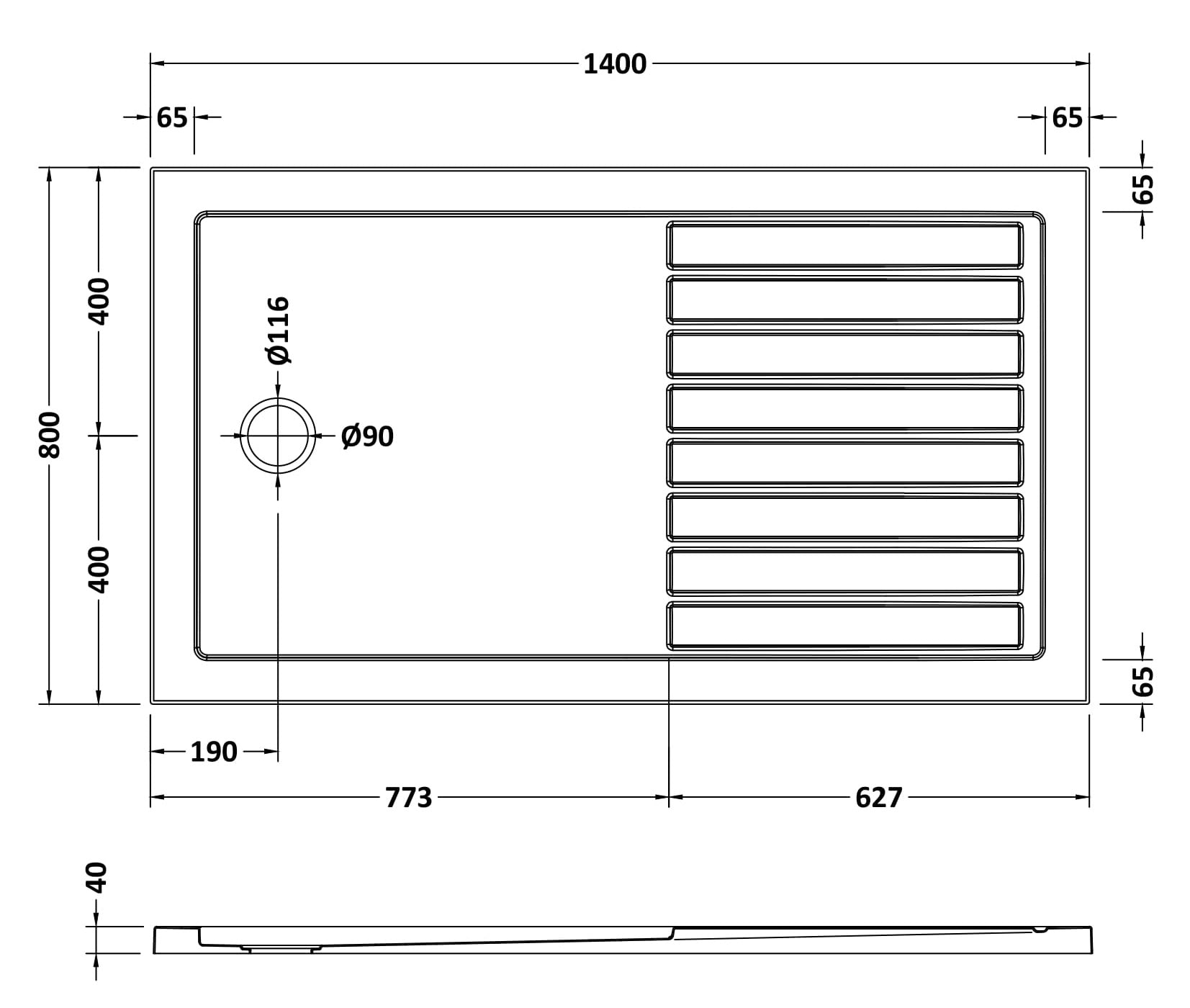 Rectangular Walk-In Slimline Shower Tray – Mersey Bathrooms Ltd